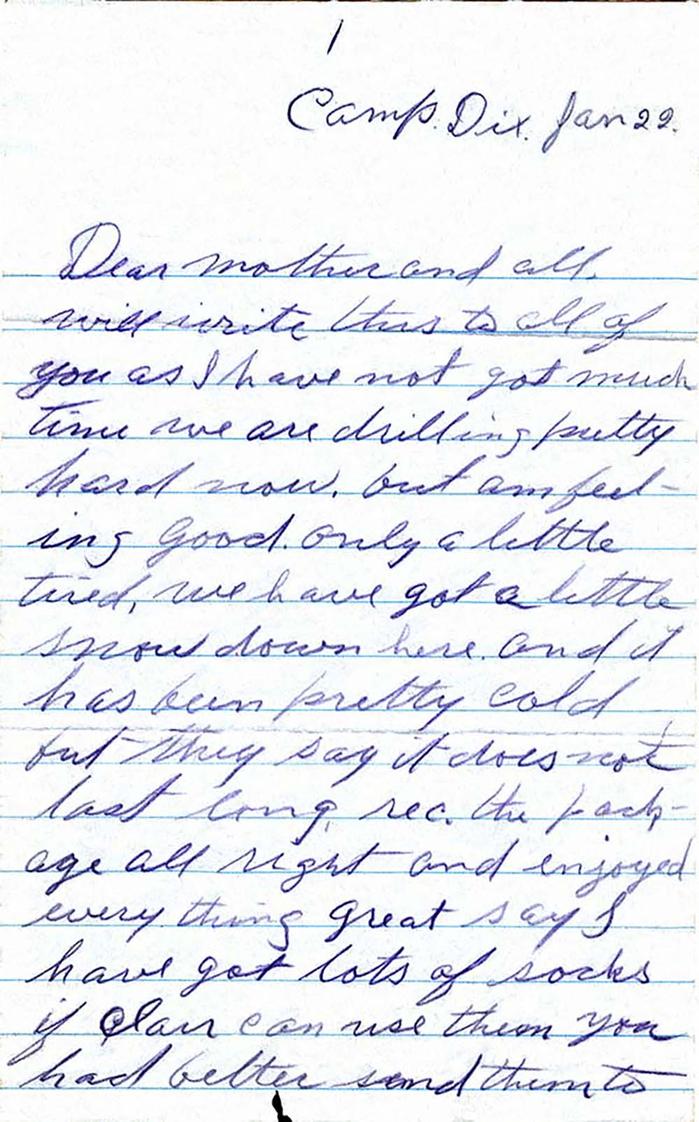George Sheldon Letter