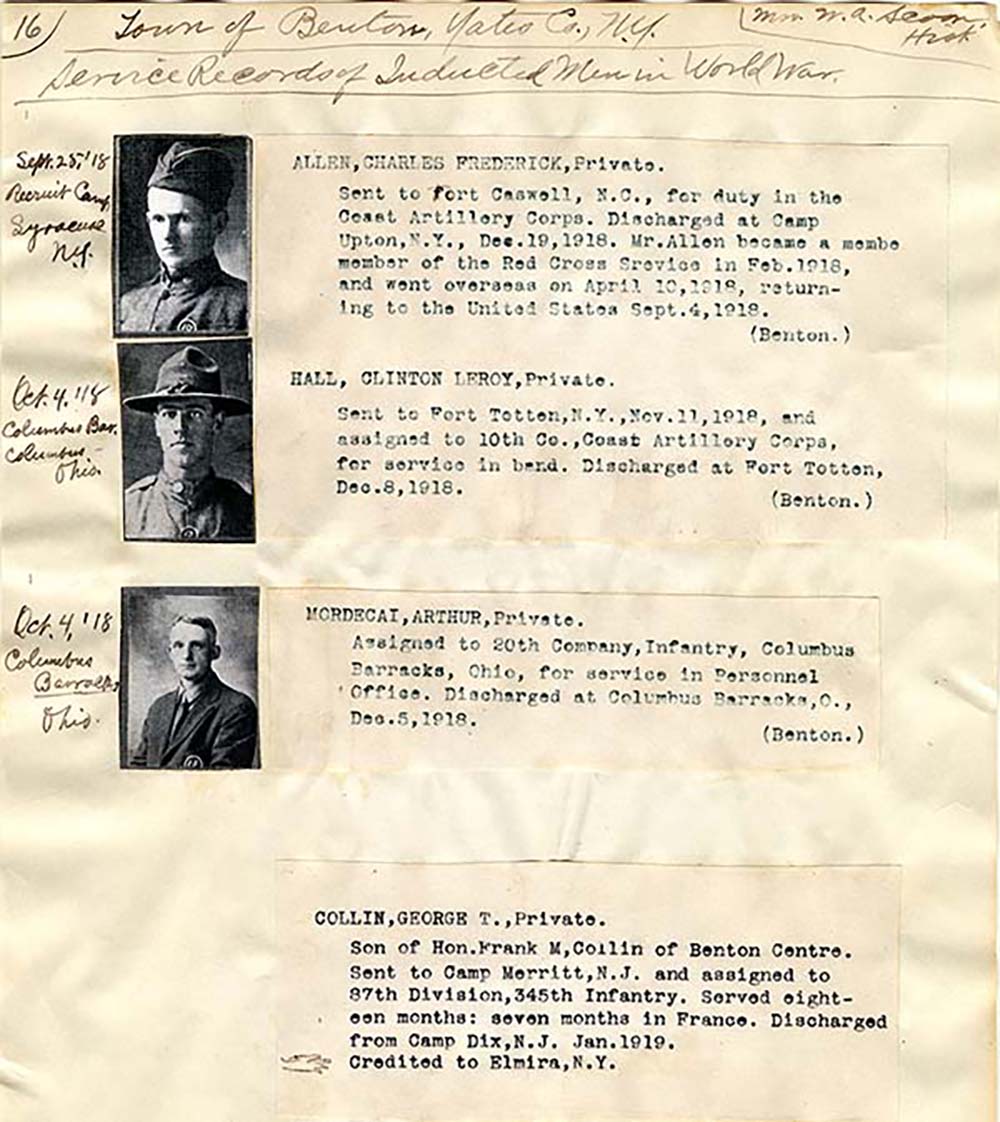 Charles Allen, Clinton Hall, Arthur Mordecai, and George Collin