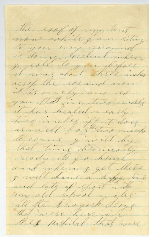Letter to Anna Wilcox from William S. Pike in November 1864