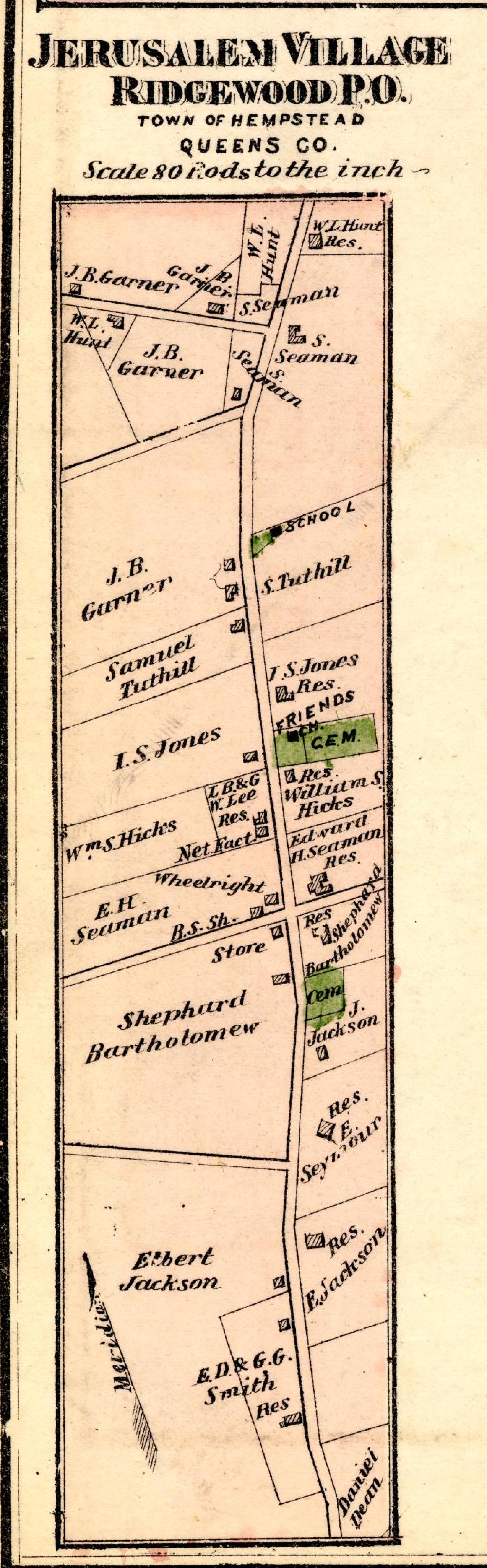 Beers Atlas, Map of Jerusalem, 1873