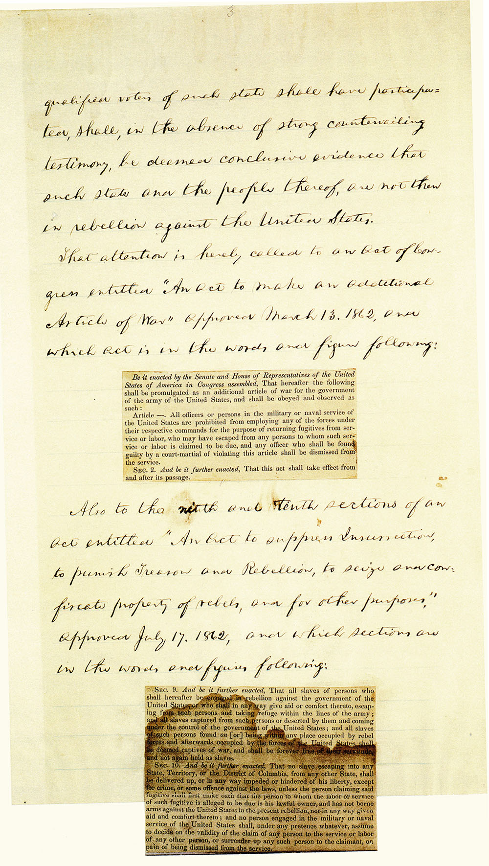 Preliminary Emancipation Proclamation