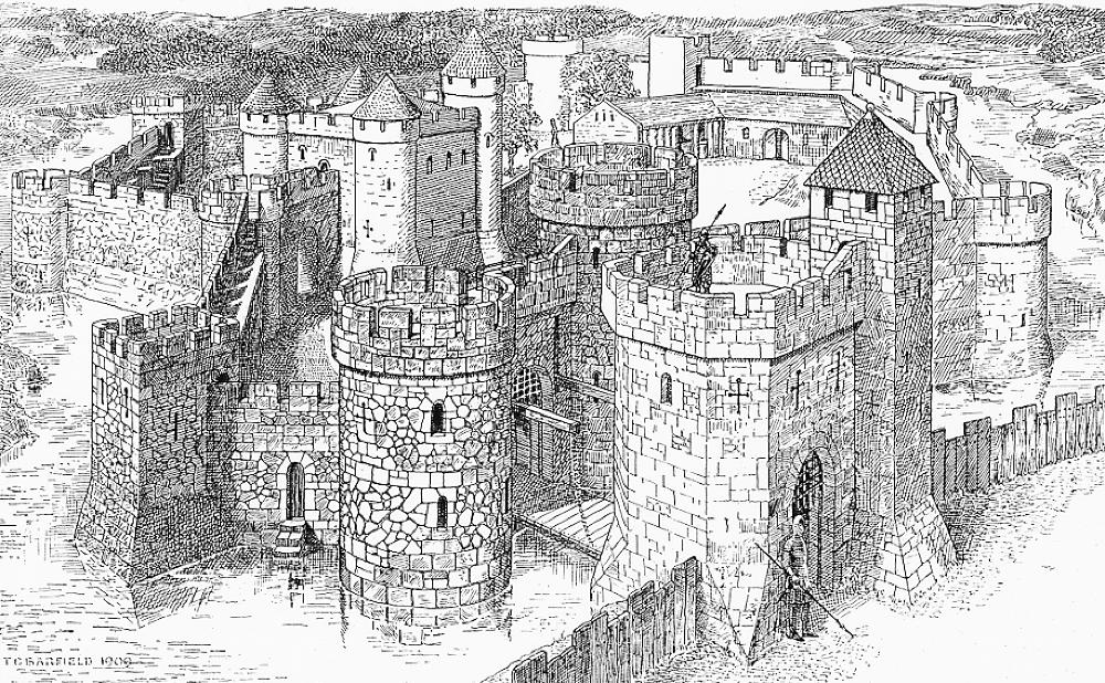 A Norman Castle, England, 11th Century