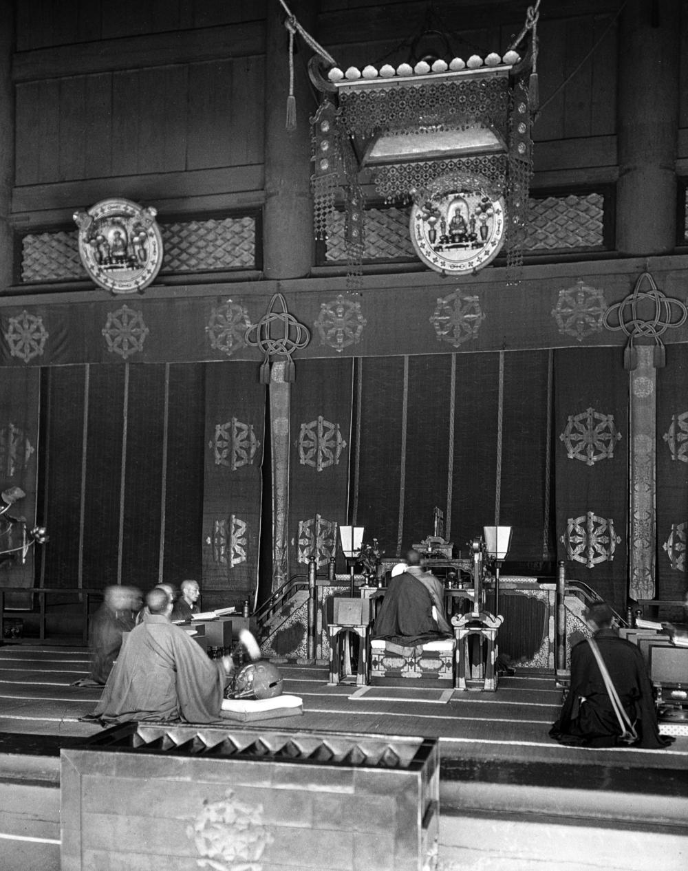 Shinto Priests, Ieyasu Shrine, Nikko, Japan, 1935