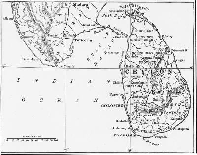 Map of Ceylon (Sri Lanka), n.d.